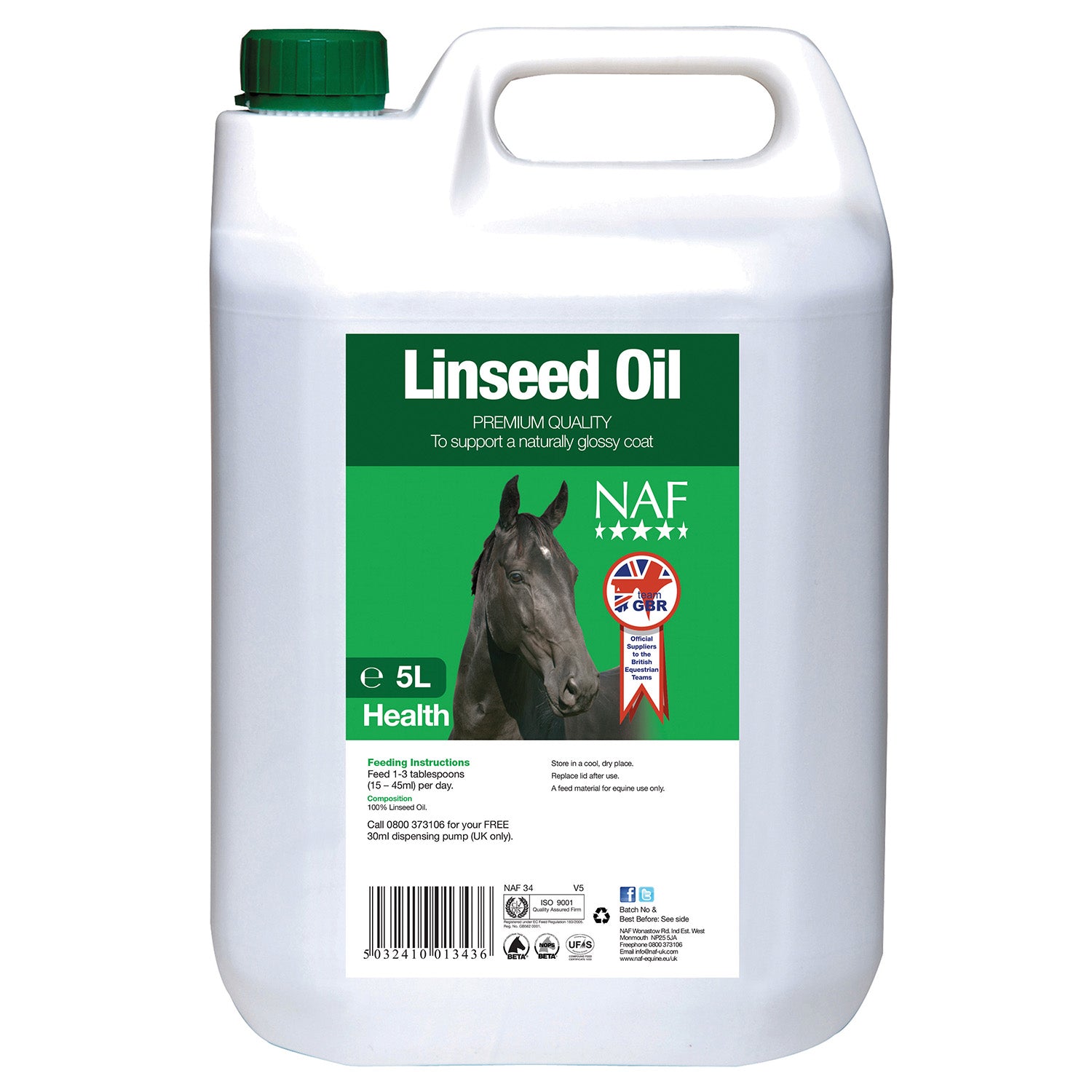 NAF LINSEED OIL 5L – Byhurst Farm Store
